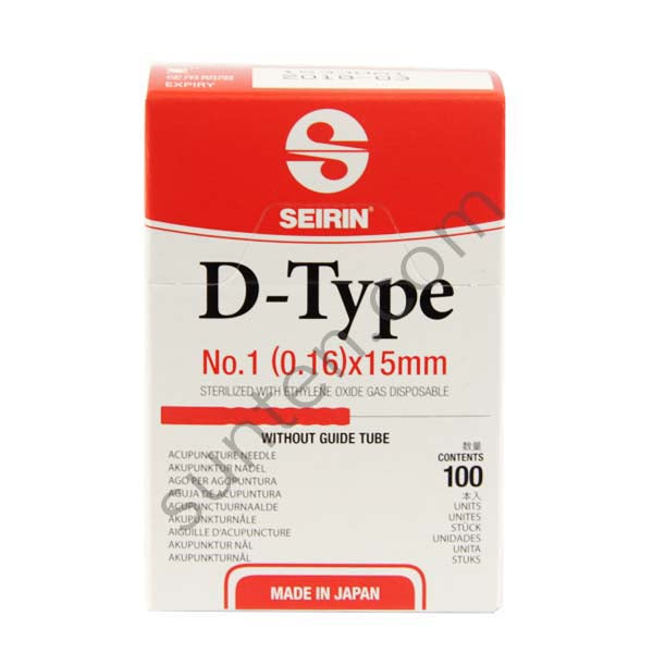 SEIRIN NEEDLES - 0.16X15 W/OUT TUBE — Sun Ten